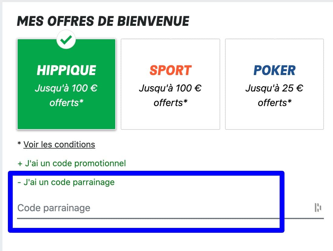 Code parrainage PMU : 110€ offerts en décembre 2024